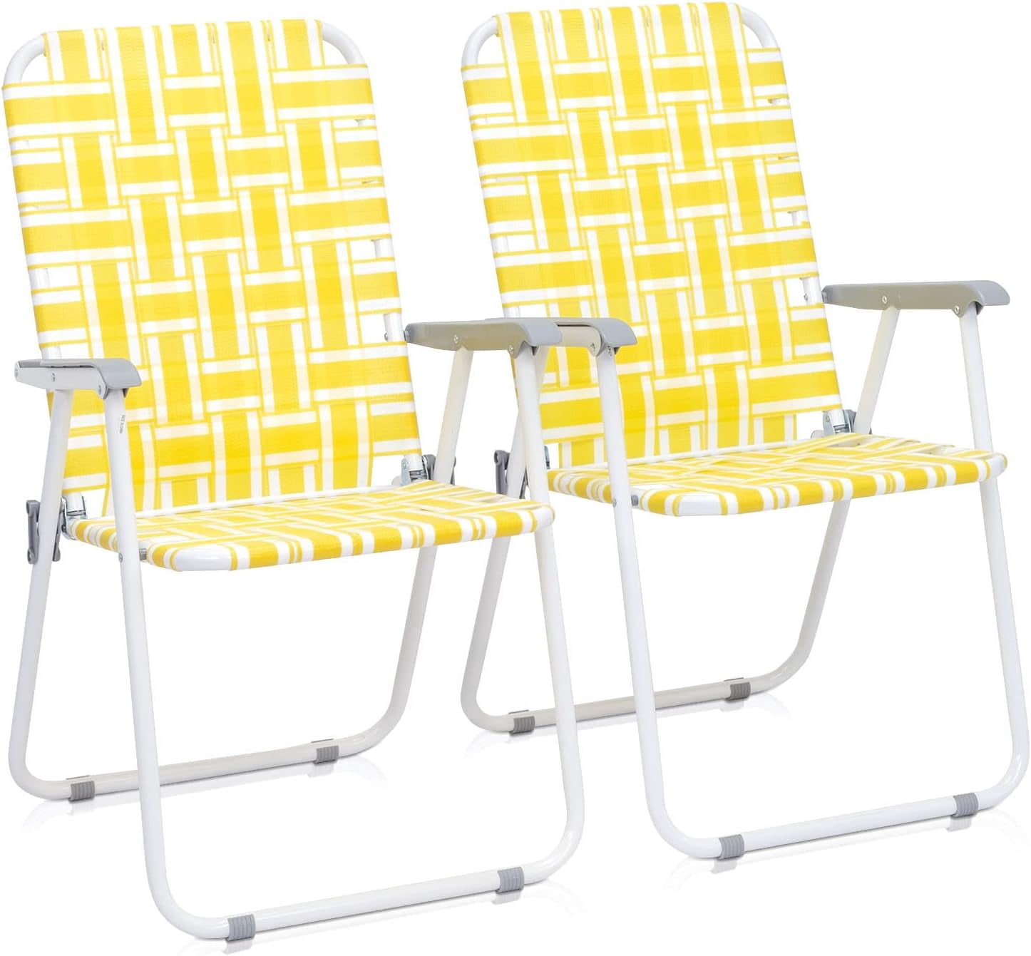 Folding Patio Lawn Chairs, Webbed Folding Chair Outdoor Beach Chair ...