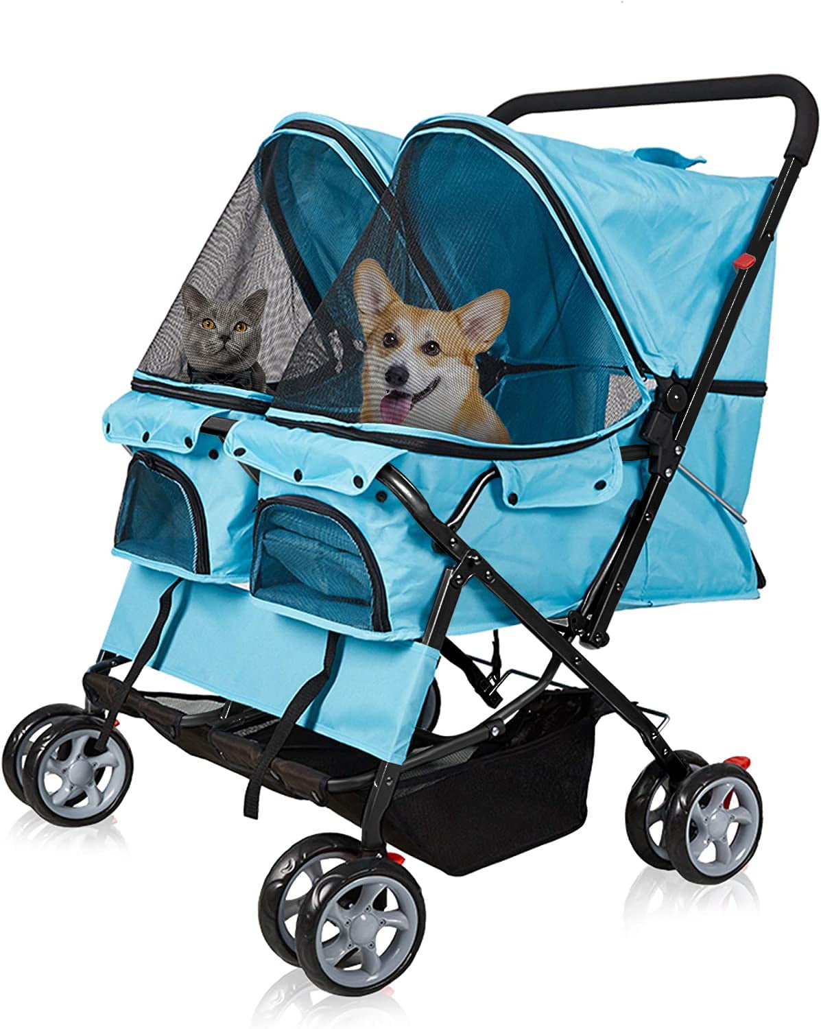 Folding Pet Stroller Elite Jogger Kitten Puppy Easy Walk Dog Cat Small ...