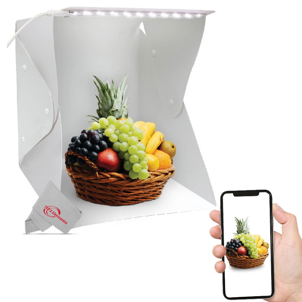 Folding Photo Studio Kit Box with LED Light for Photographing Shooting ...
