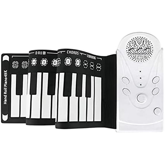 Folding Piano Roll Up Piano 49 Keys Portable Electric Piano Keyboard ...