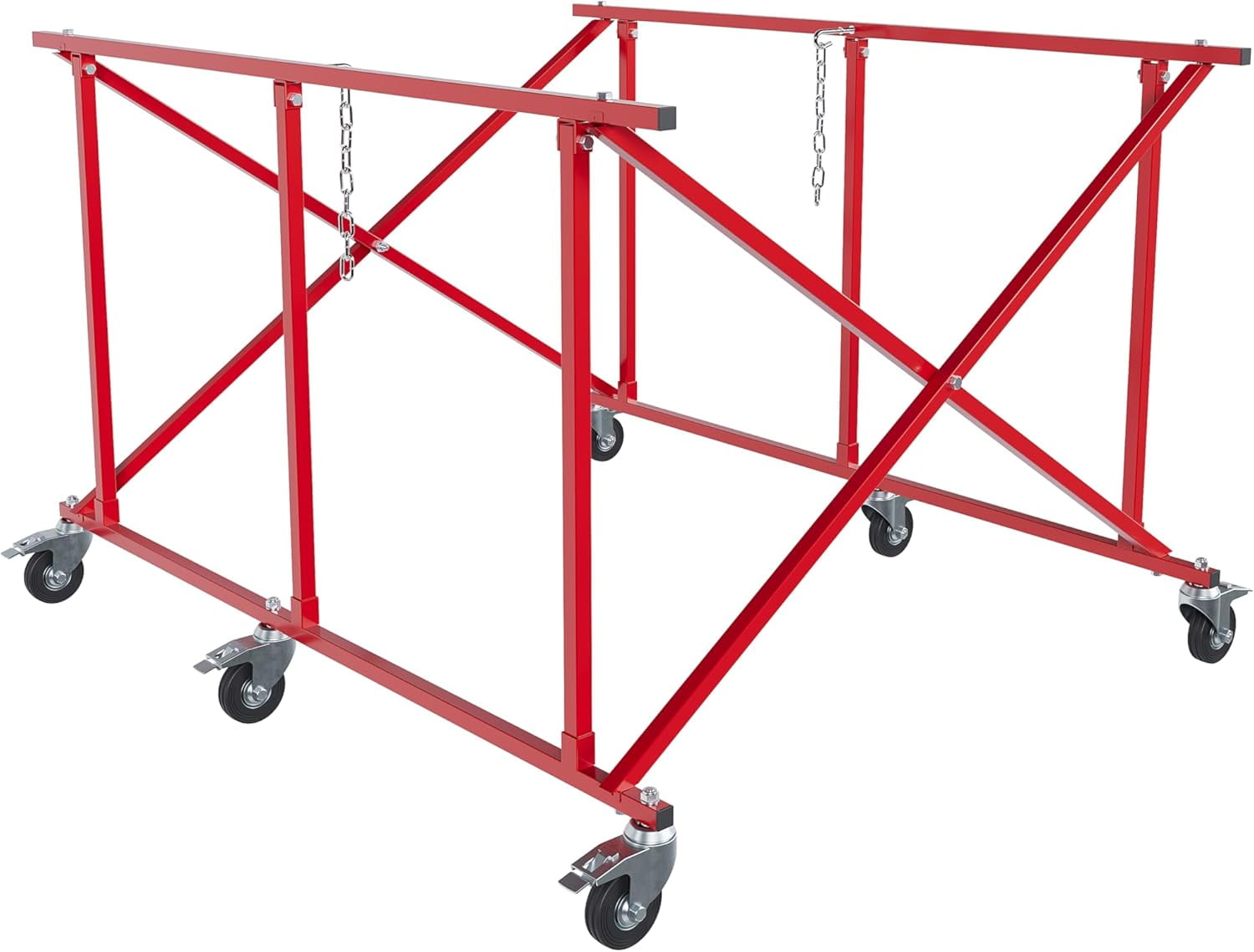 Folding Pickup Bed Dolly- Easily Fold Large Auto Body Truck Bed Cart ...