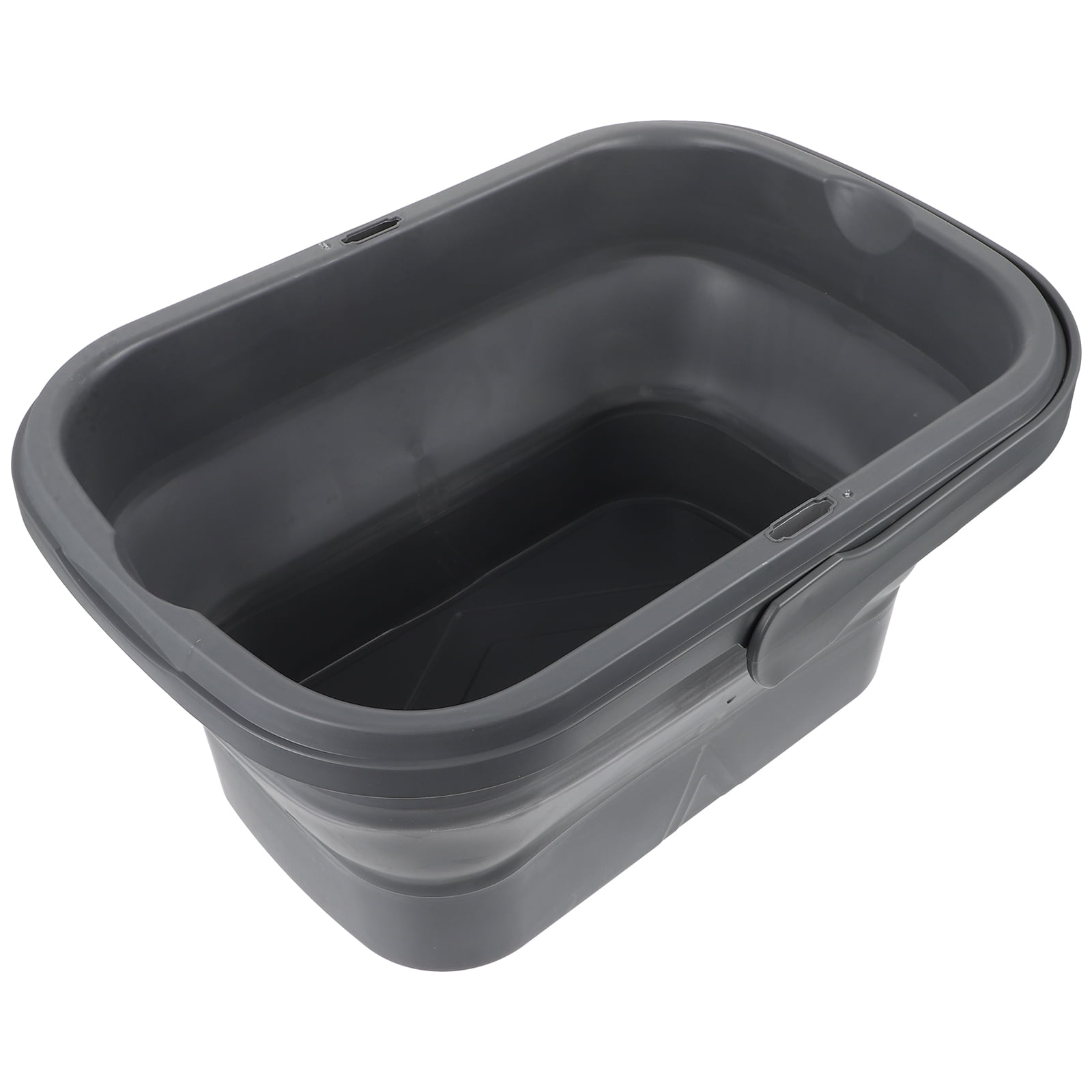 Folding Picnic Basket Bottle Bucket with Lid Collapsable Water ...