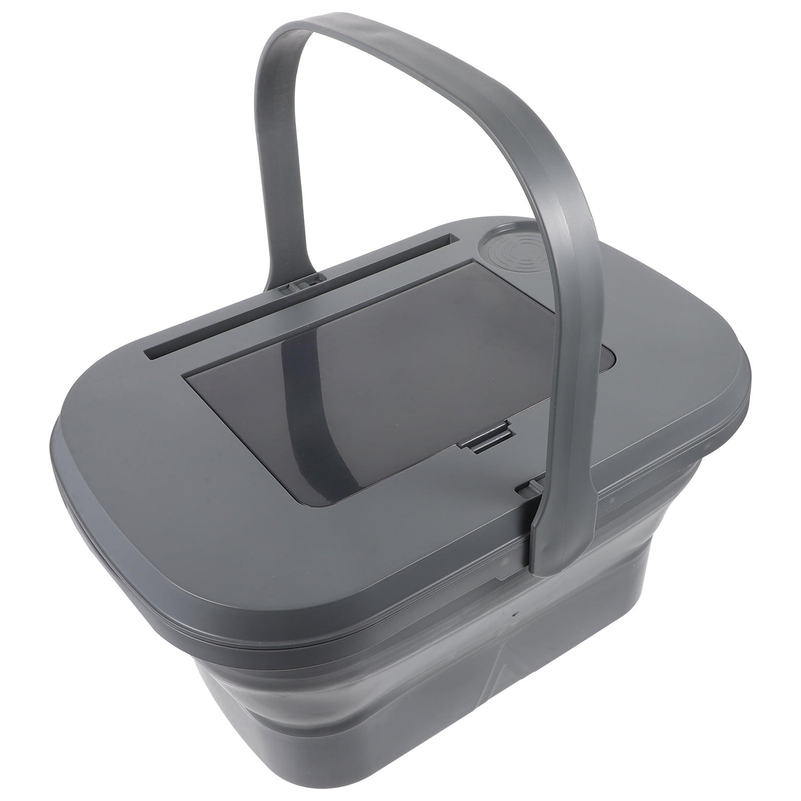 Folding Picnic Basket Bottle Tin Bucket with Lid Buckets Water ...