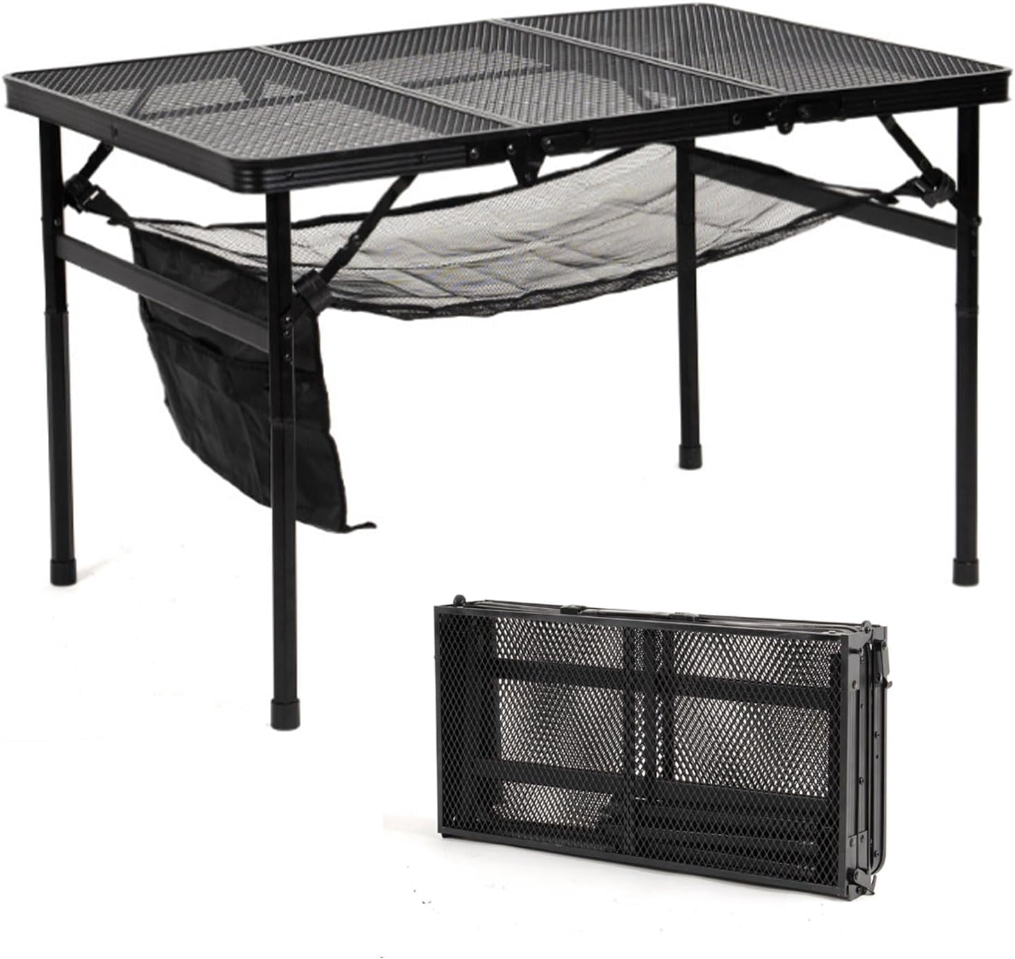 Folding Picnic Table for Grill, Outdoor Camping Table with Portable ...