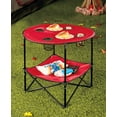 Portable Folding Picnic Table with Shelf, Drink Holders and Storage ...
