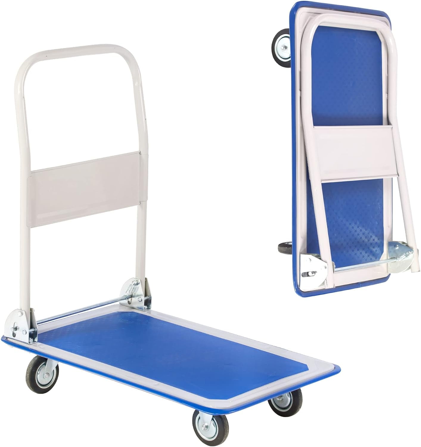 Folding Platform Truck, Portable Hand Truck Dolly with 360 Degree ...