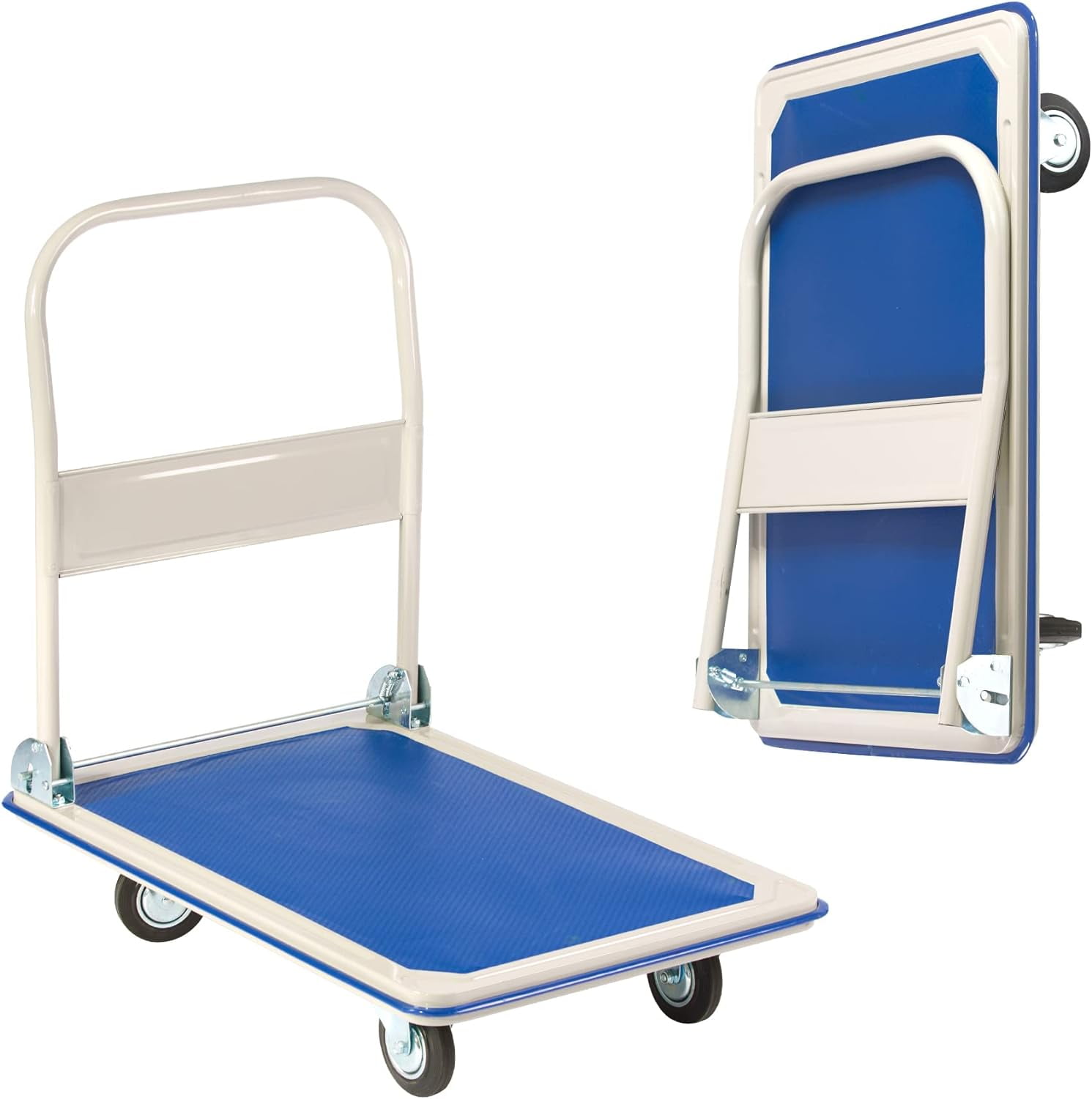 Folding Platform Truck, Portable Hand Truck Dolly with 360 Degree ...