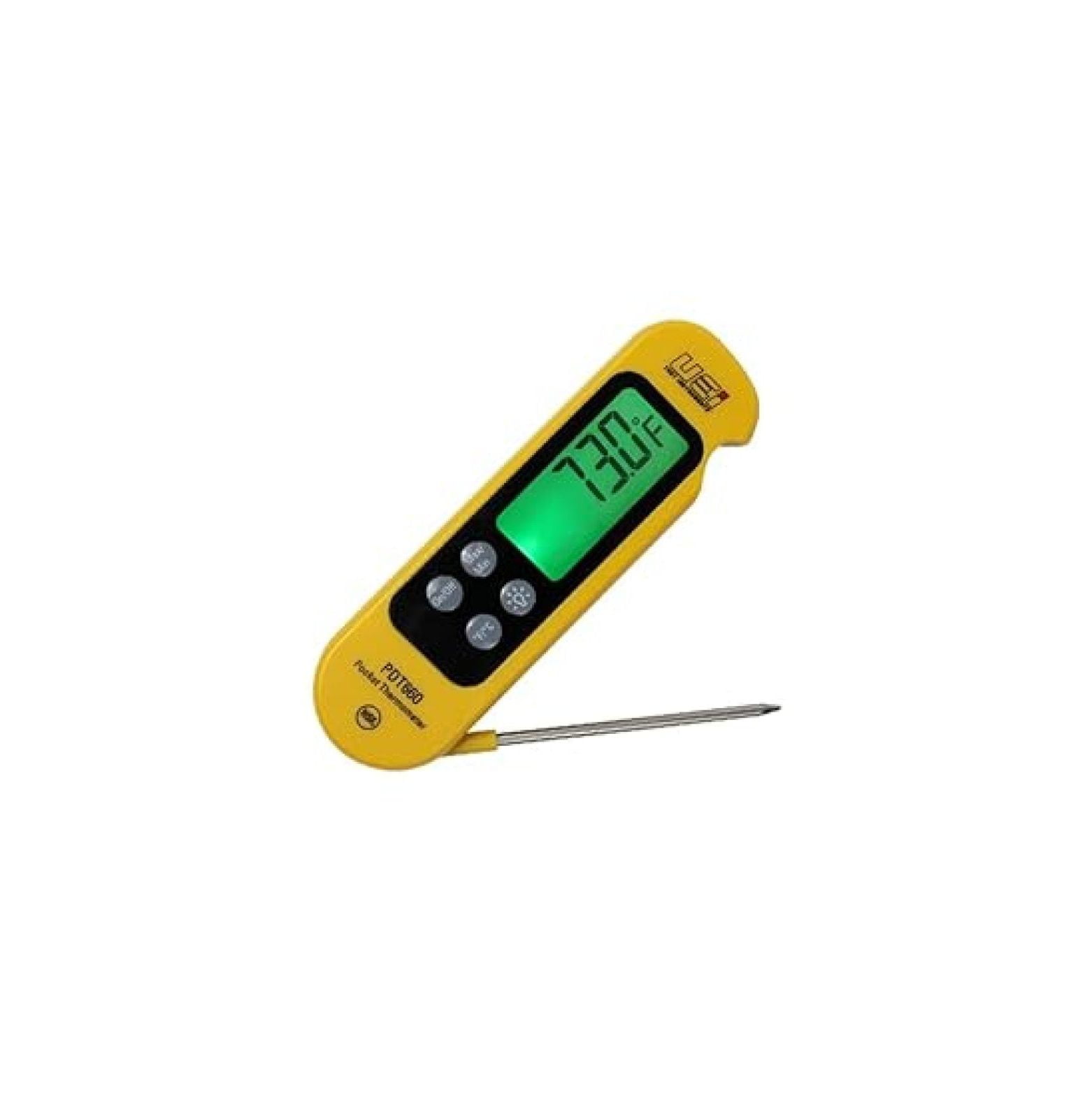 Folding Pocket Thermometer - NSF Certified, Fast 1/Sec Update Rate ...