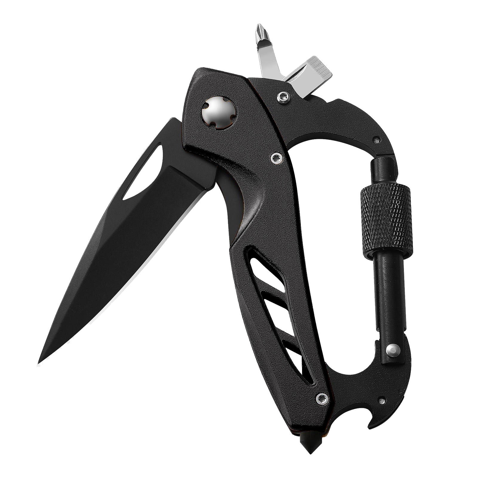 Folding Pocket Tool, Black Survival Knife Multi Tool, Multifunctional ...