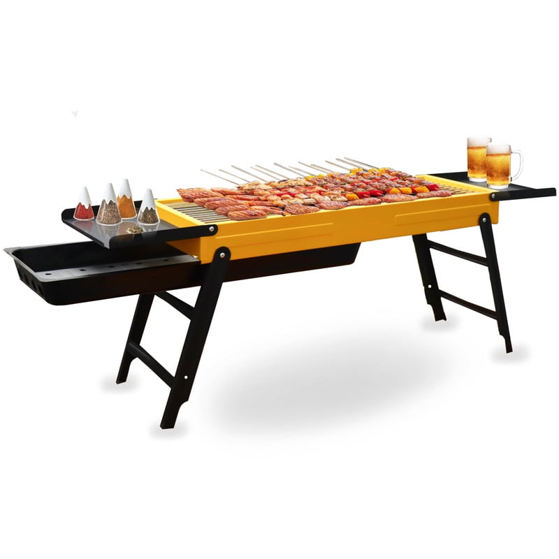 Folding Portable Charcoal Grill-KIICHI TERASAWA Barbecue Grill-Desk ...