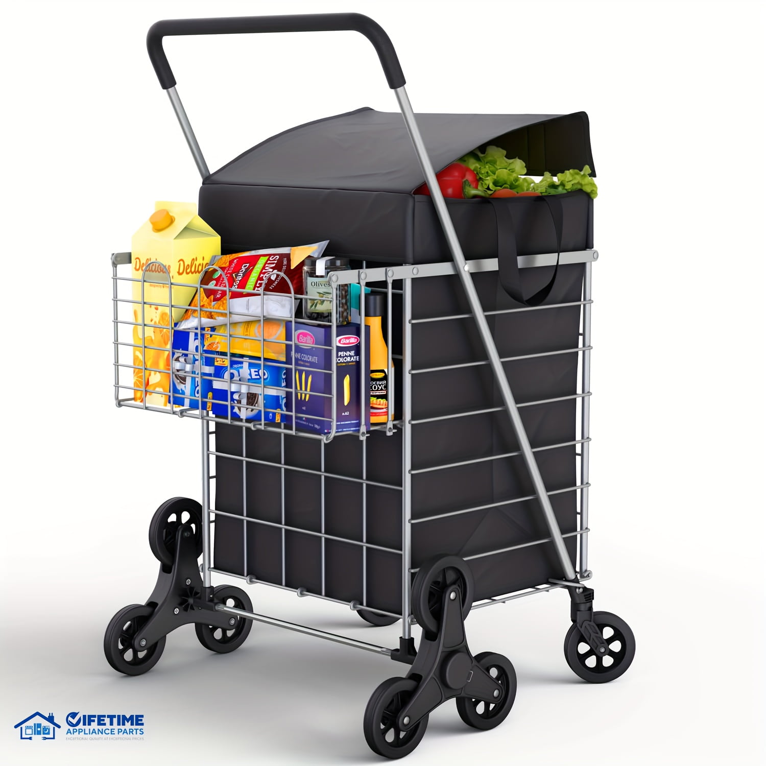 Folding Portable Rolling Cart - For Office Organization And Storage ...