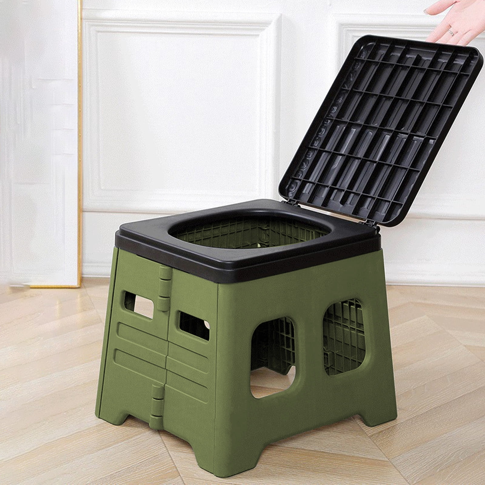 Folding Portable Toilet for Camping | Compact Lightweight Emergency ...