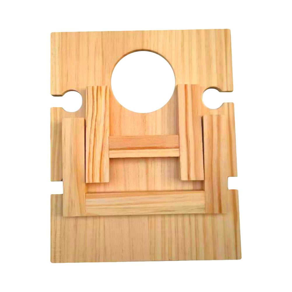 Folding Portable Wine Picnic Table with Cheese Tray - Solid Wood ...