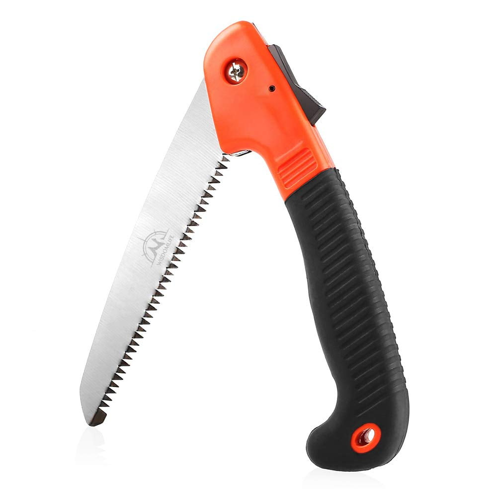 Folding Pruning Saw, Premium Folding Hand Saw with Secure Lock Comfort ...