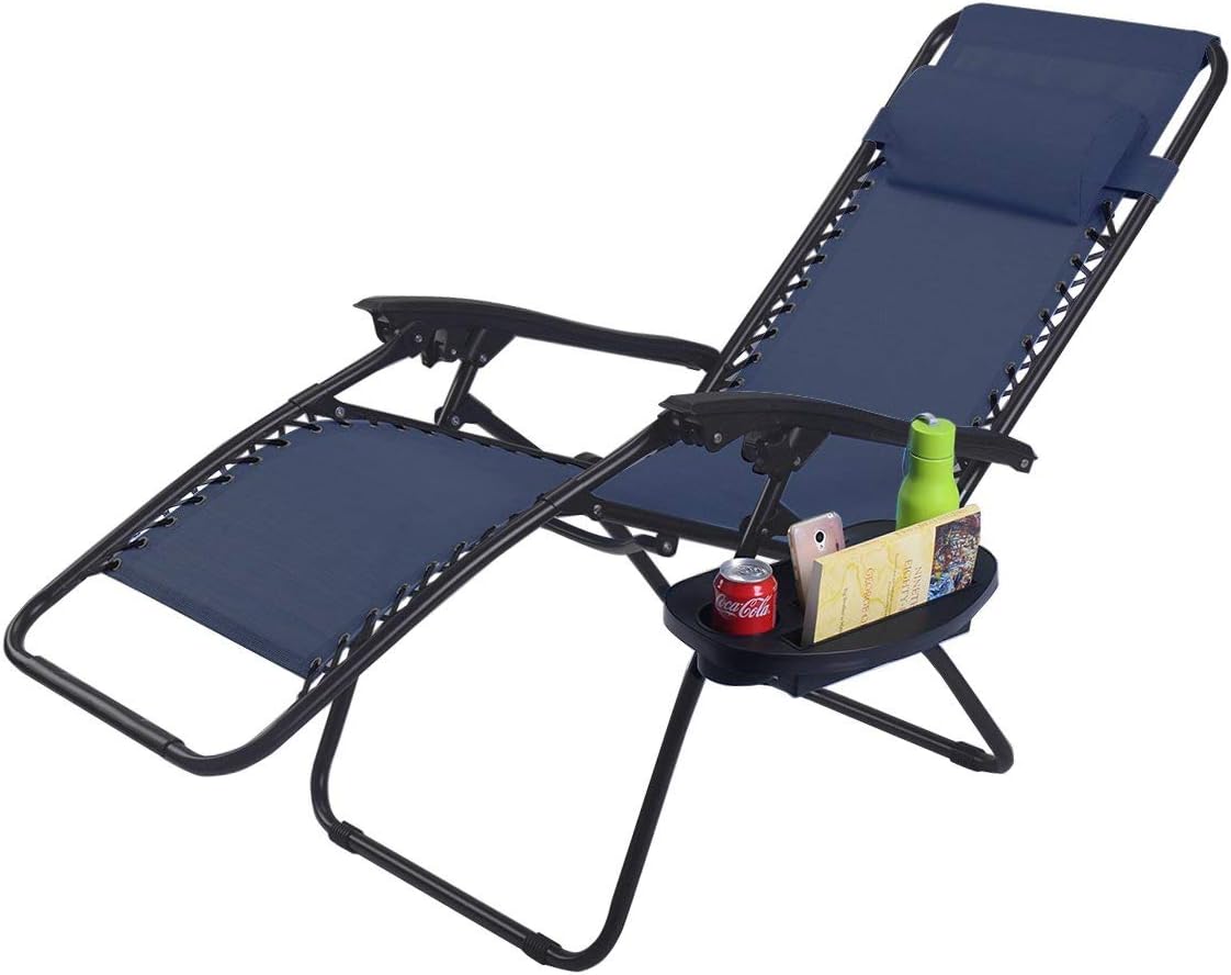 Folding Reclining Lounge Chairs, Adjustable Outdoor Recliner, Reclining ...