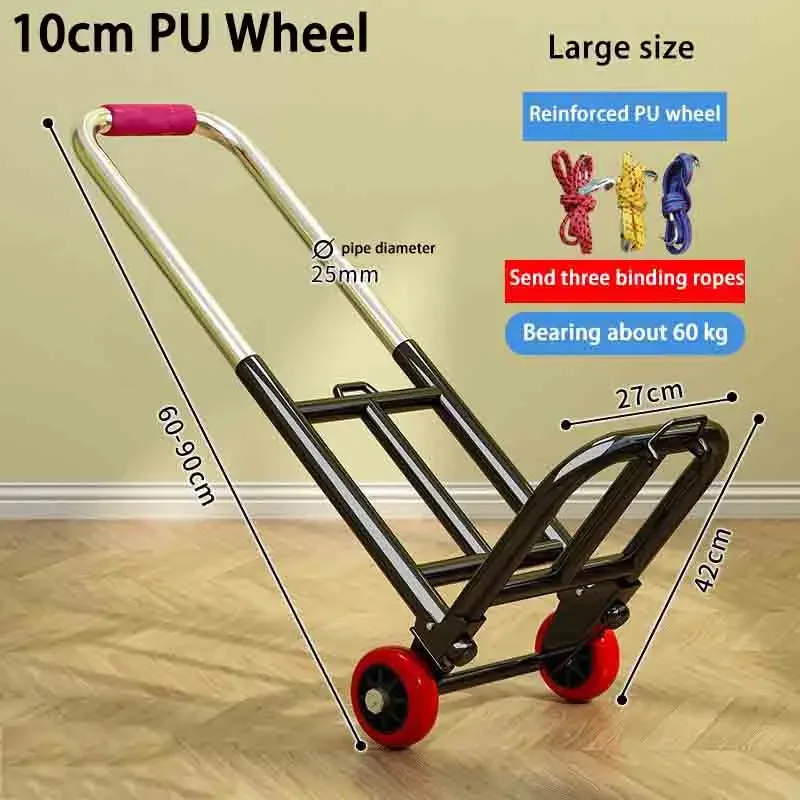 Folding Retractable Trolley Folding Hand Truck Handling Household Magic ...