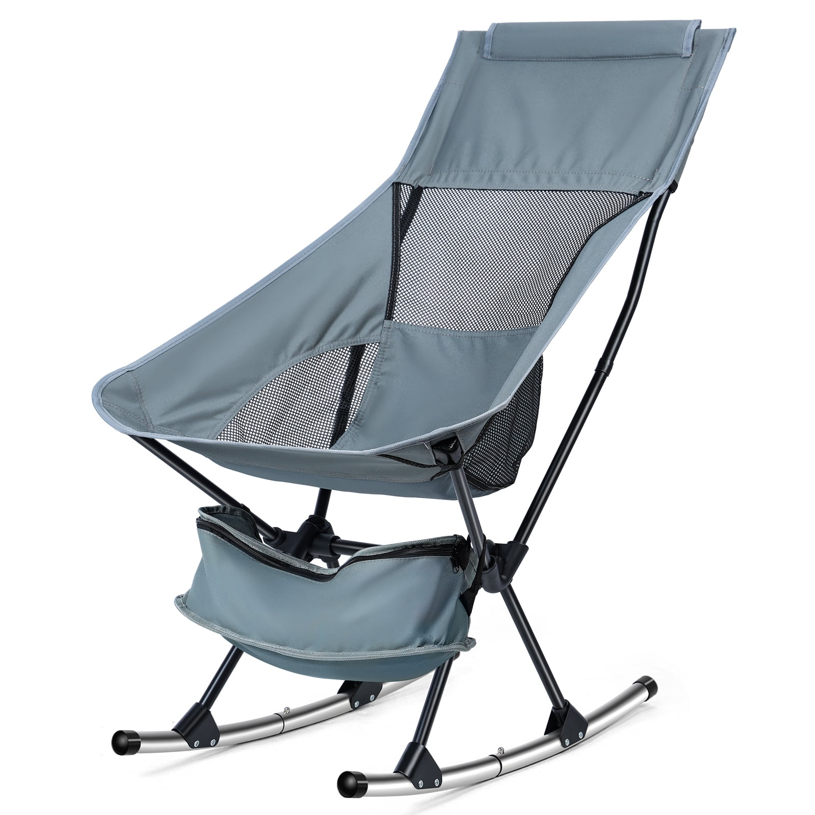 Folding Rocking Chair Outdoor & Indoor, Portable Camping Rocker with ...