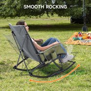 Costway Kids Rocker Chair, Velvet Upholstered Armchair for Nursery ...