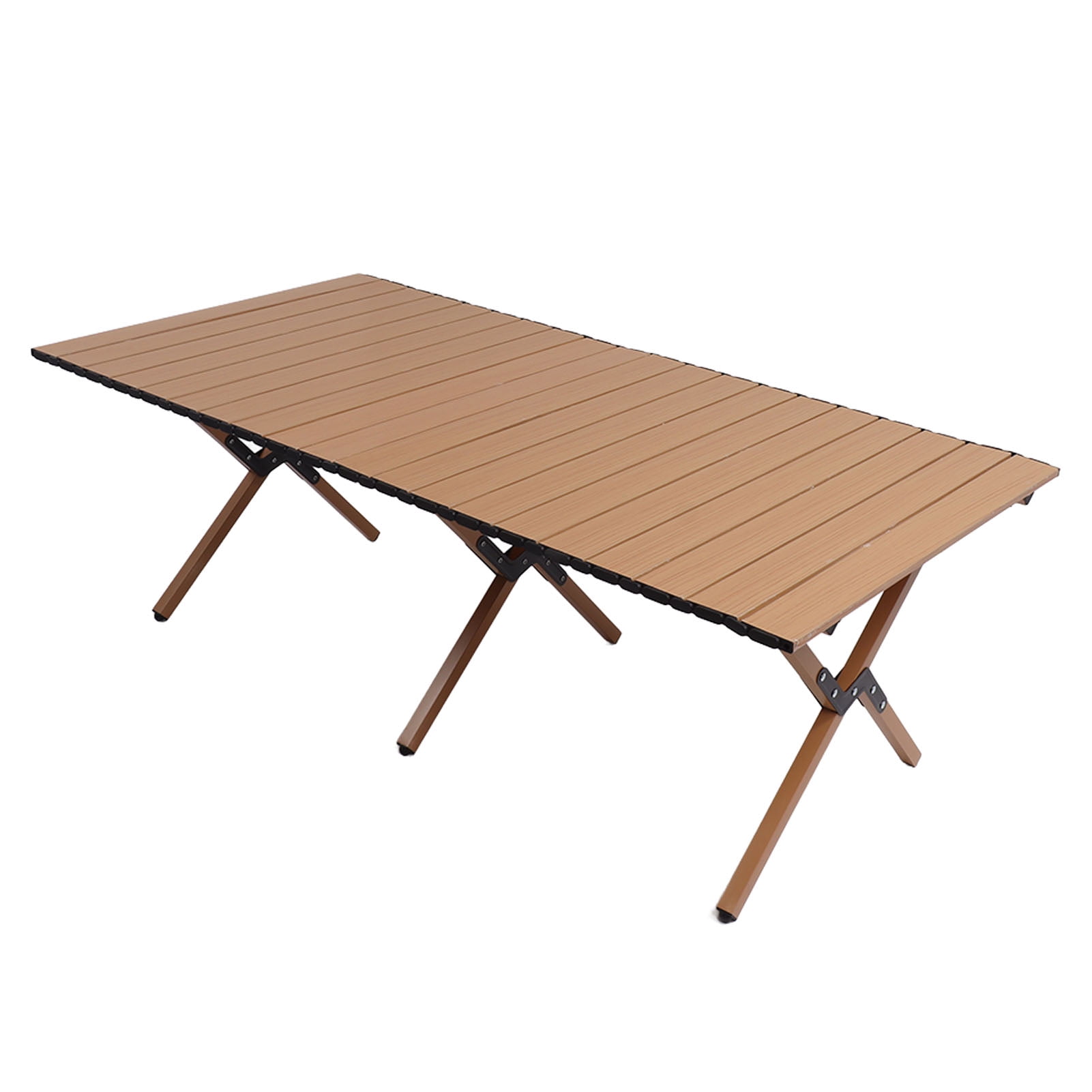 Folding Roll-Top Camping Table 47.2x23.6x17.7in Indoor Outdoor Portable ...