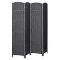 Folding Room Divider Screen 4 Panel 5.6' Tall Privacy Screen - Walmart.com