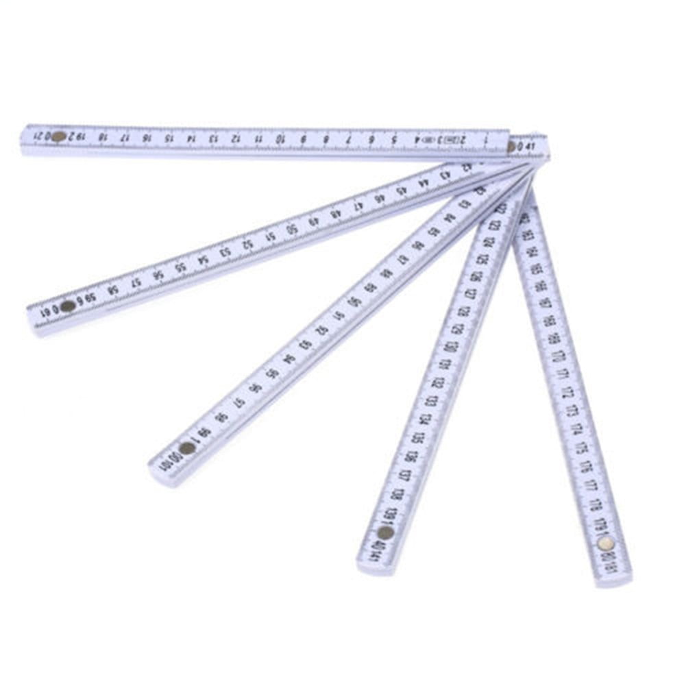 Folding Ruler Up to 2 Meters Double Sided Folding Carpenter Measuring ...