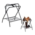 Folding Saddle Rack, 28 x 19 x 37.5 in, Steel Horse Saddle Stand ...