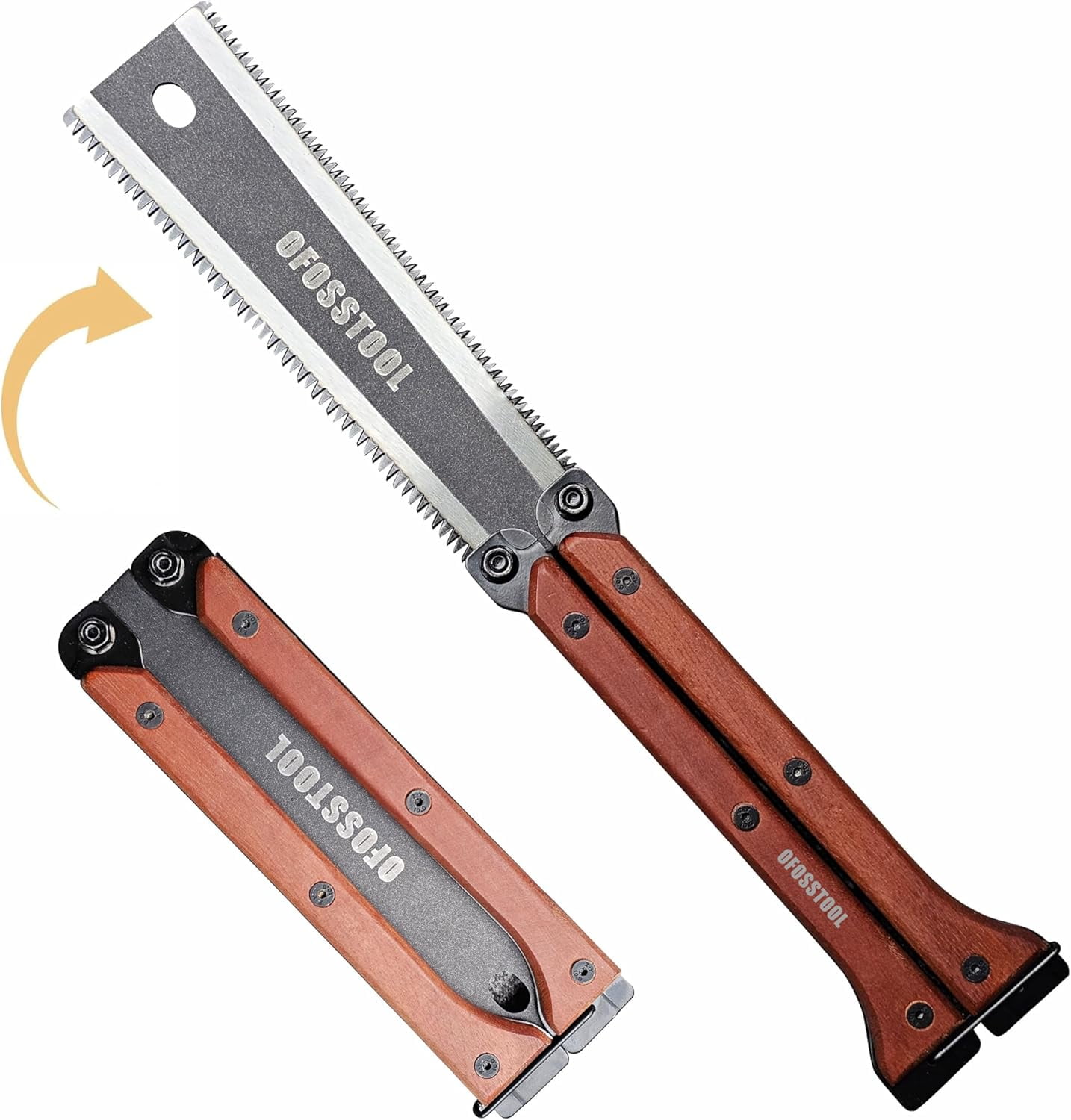 Folding Saw, 5.5“Japanese Pull Saw,Wood Saw SK5 Double Edge Pull Saw ...