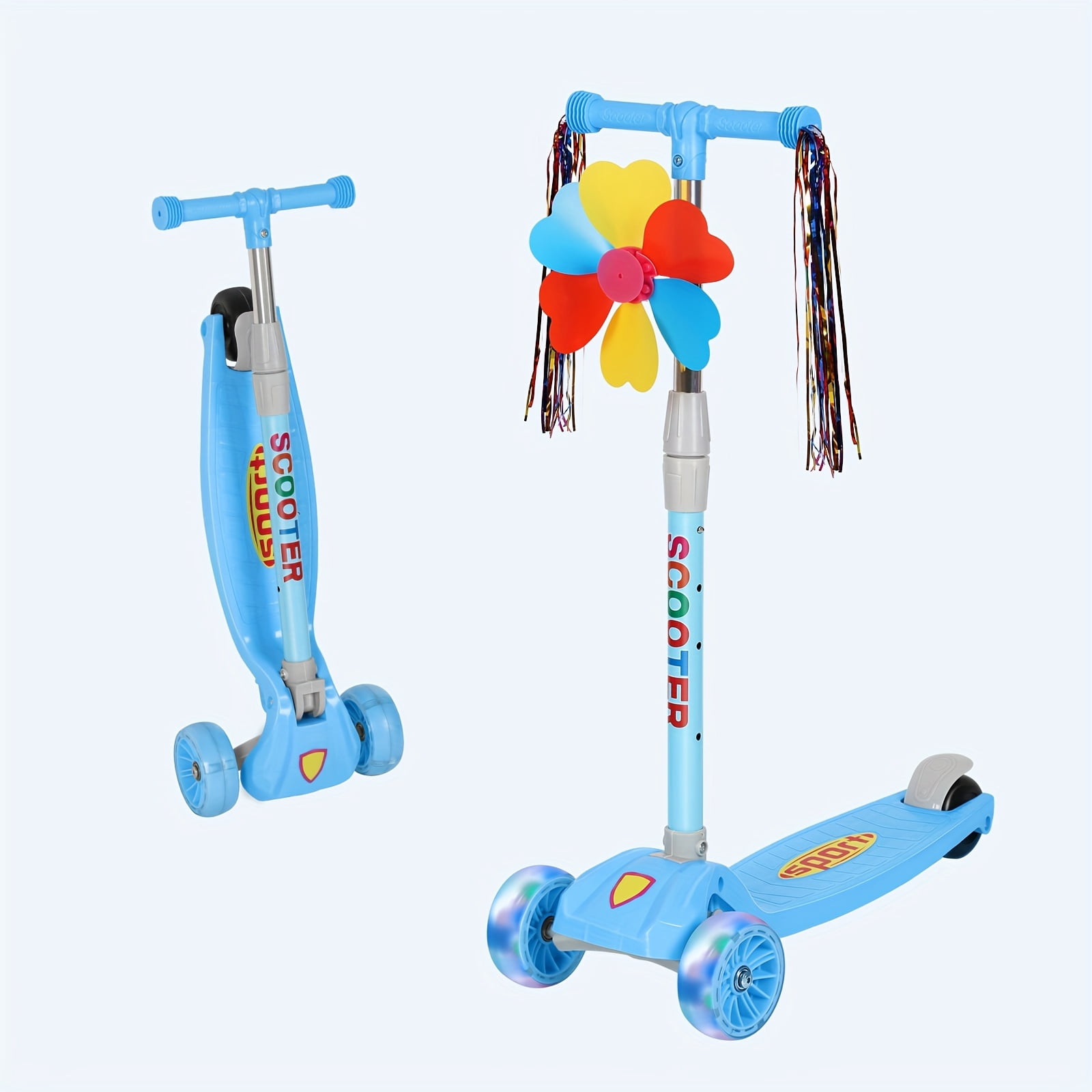 [Folding Scooter] Adjustable Height Kick Scooter for Kids | Folding ...