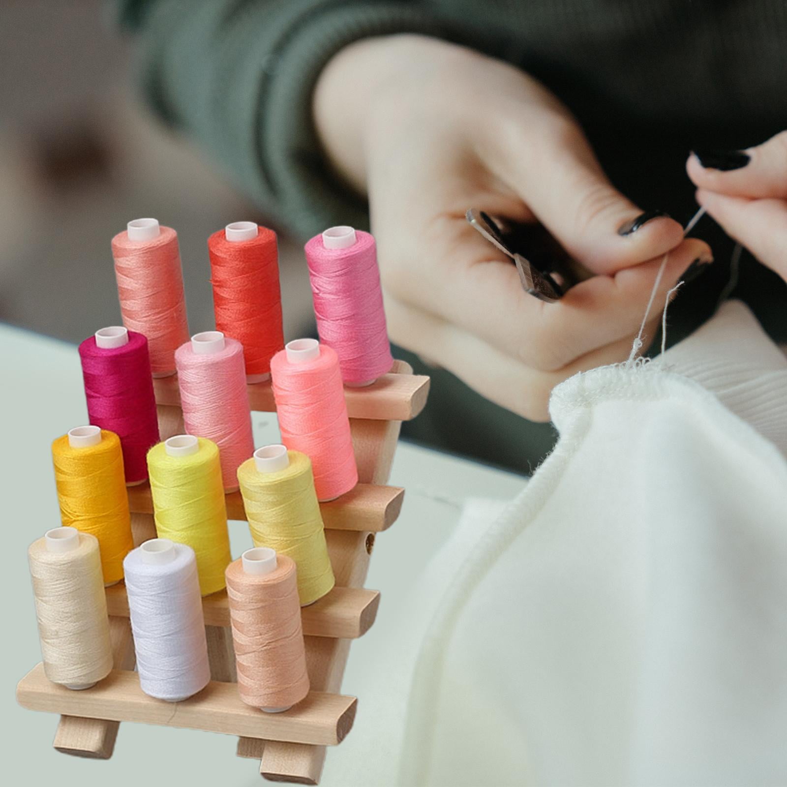 Folding Sewing Thread Holder Embroidery Organizer ,Wood Shelf Cone Rack ...