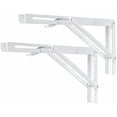 Folding Shelf Brackets, 16 Inch Heavy Duty Collapsible Shelf Bracket ...