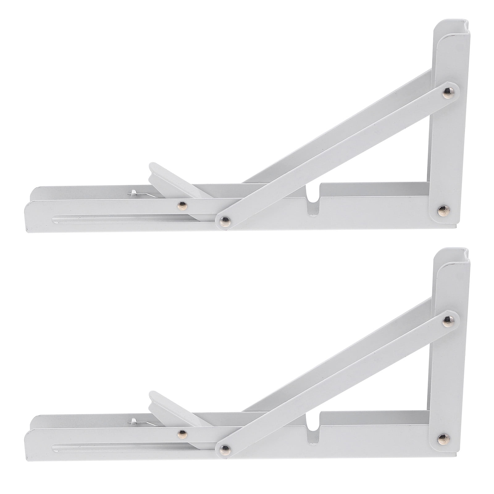 2PCS 10 inch Folding Shelf Bracket Stainless Steel Triangle Support ...