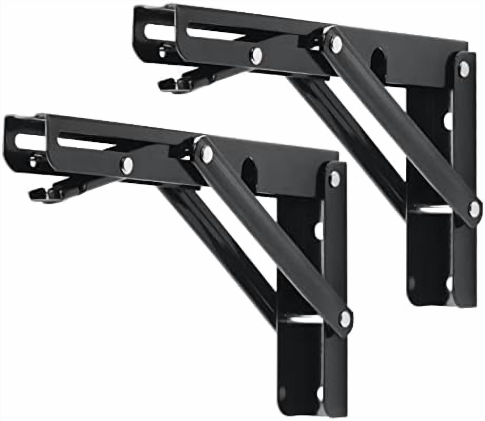 Folding Shelf Brackets, 8 Inch Heavy Duty Collapsible Shelf Bracket ...