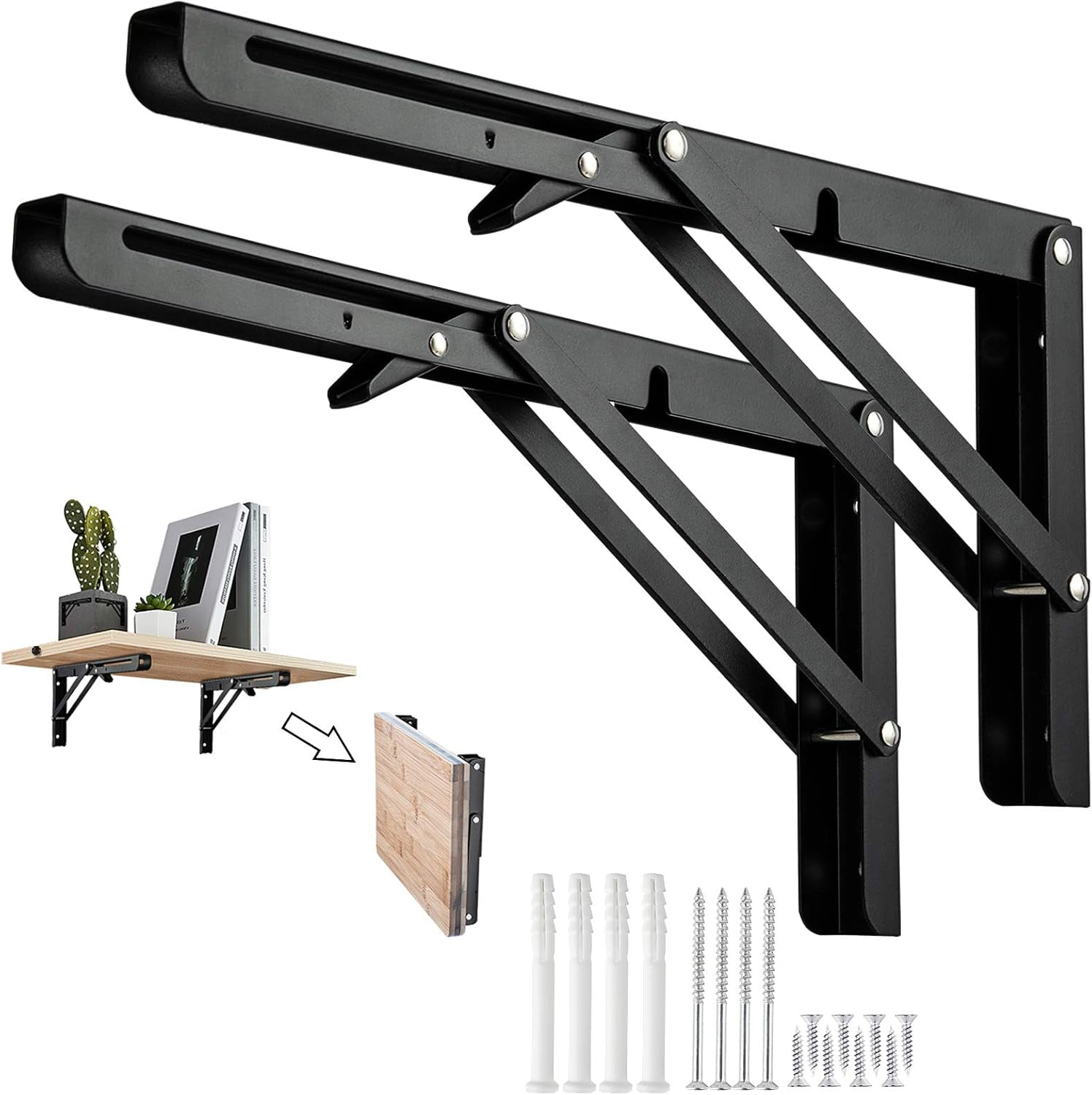 Collapsible Shelf Bracket For Multi-Purpose Functions, Easy To Install ...