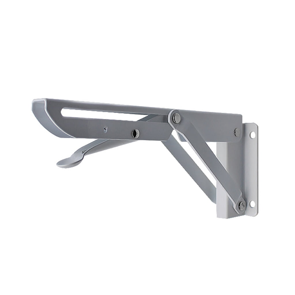 Folding Shelf Brackets Stainless Steel Collapsible Shelf Bracket Wall ...