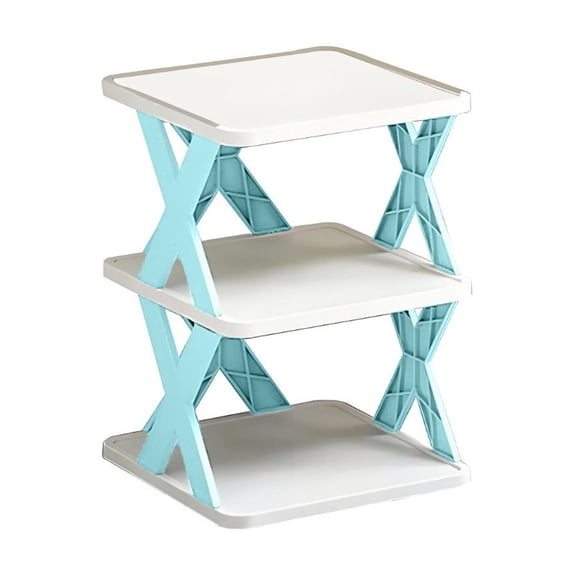 Folding Shoe Rack Multi-Tier Space-Saving X-Shaped Shoe Tower for ...