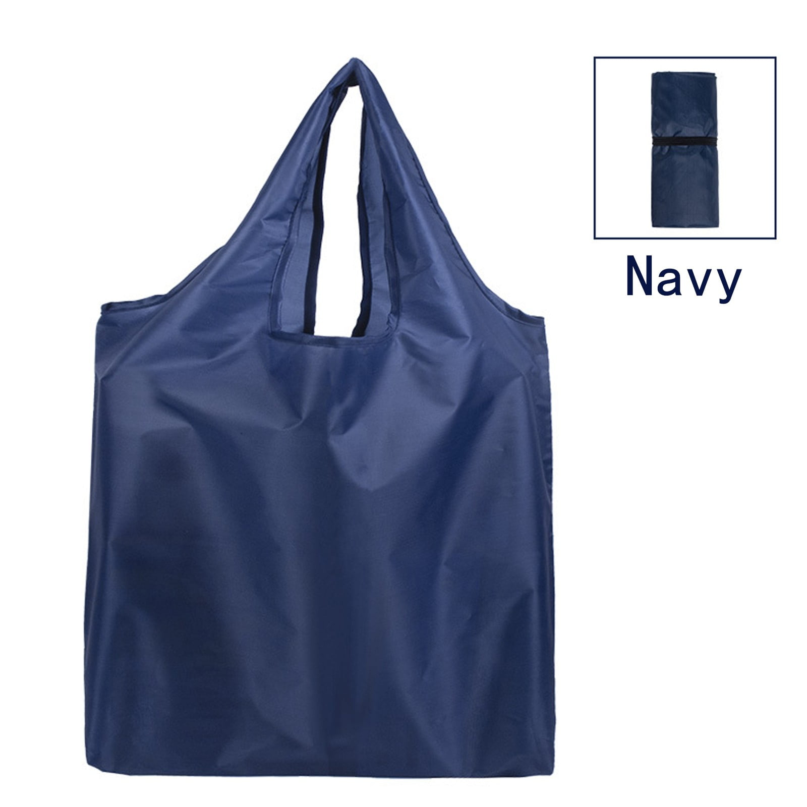 Folding Shopping Bag Portable Storage Tote Bag Navy Blue,1X Foldable ...