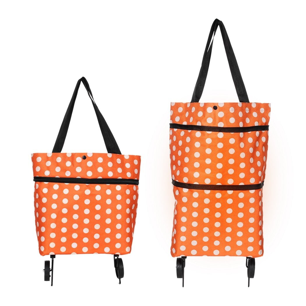 Folding Shopping Bag, Reusable Portable Collapsible Trolley Bags ...
