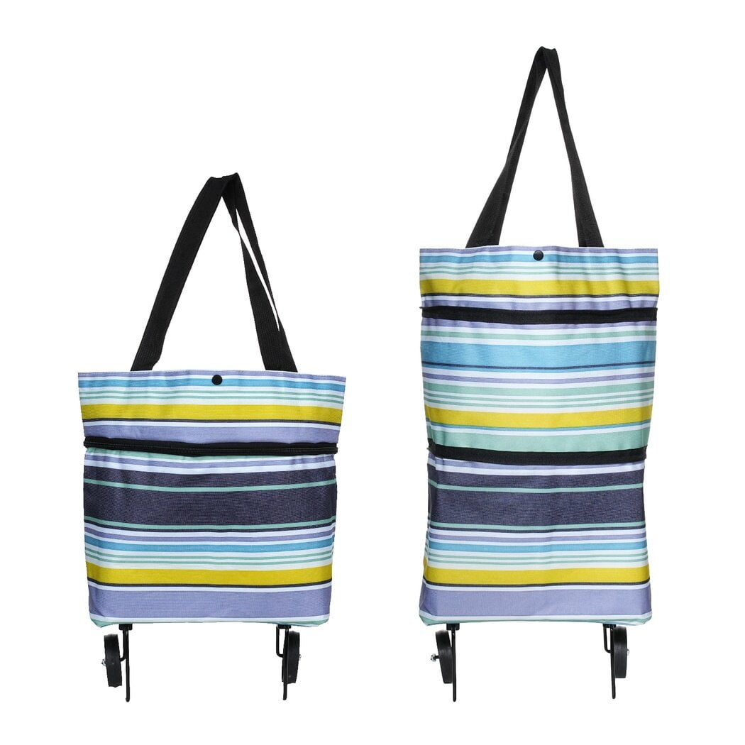 Folding Shopping Bag, Reusable Portable Collapsible Trolley Bags ...