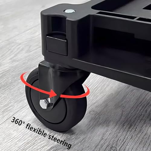 Folding Shopping Cart, 2 Tier Multi Use Mobile Folding Trolley ...