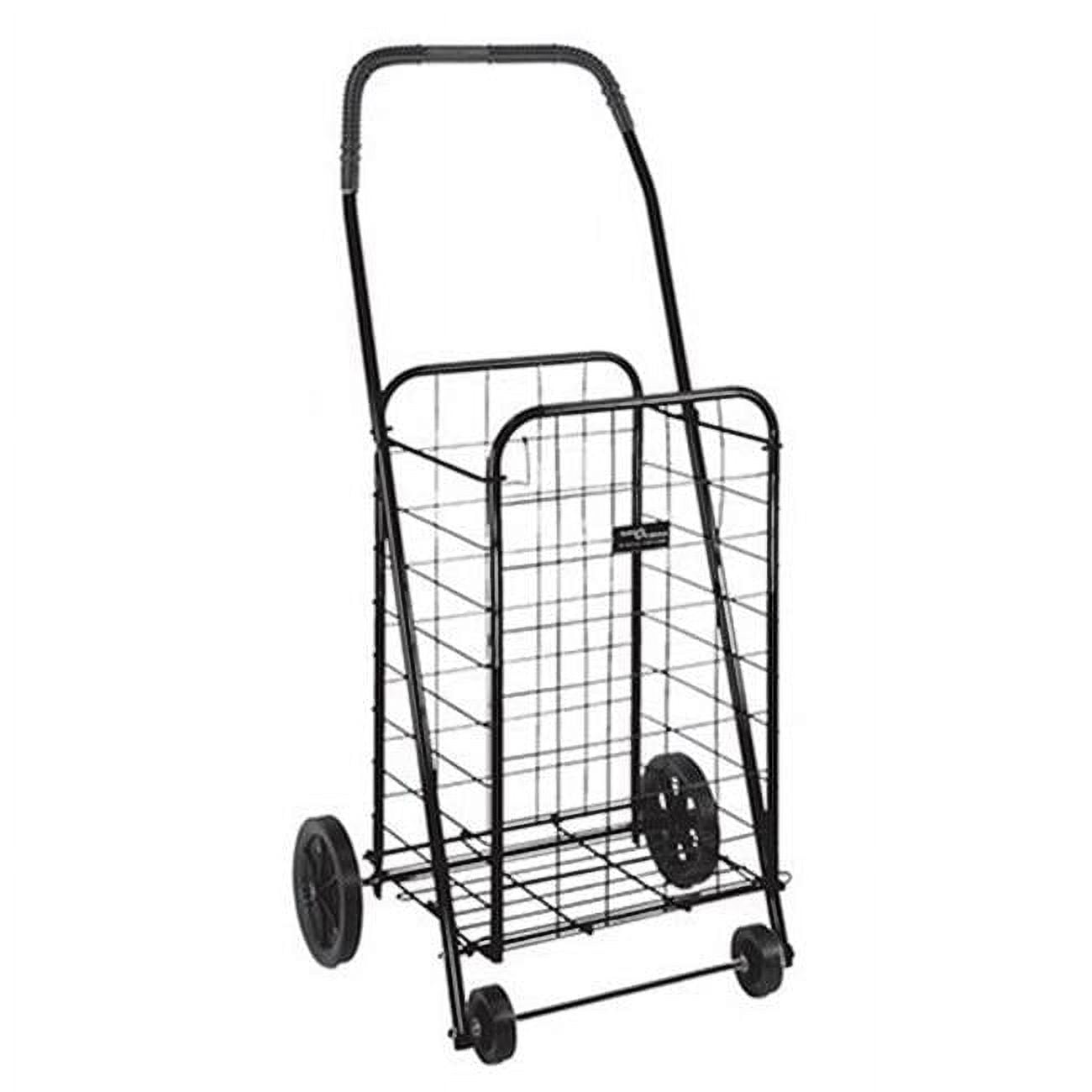 Folding Shopping Cart - Black - Walmart.com