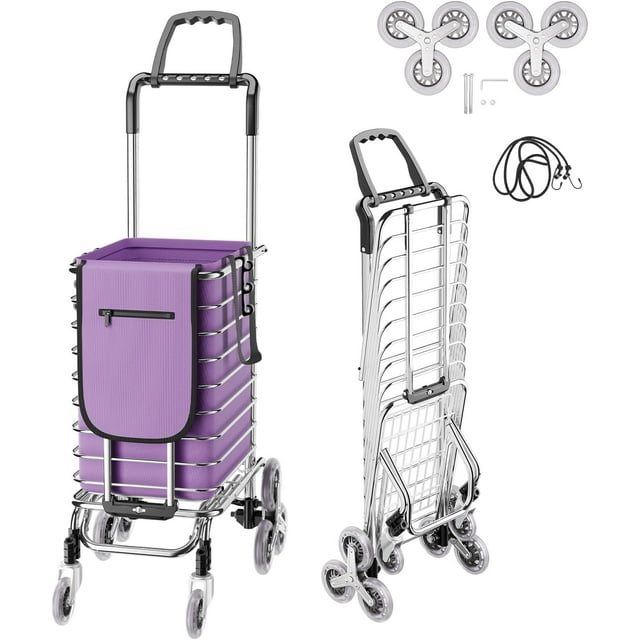 Folding Shopping Cart with Removable Liner, 89LBS Large Capacity Jumbo ...