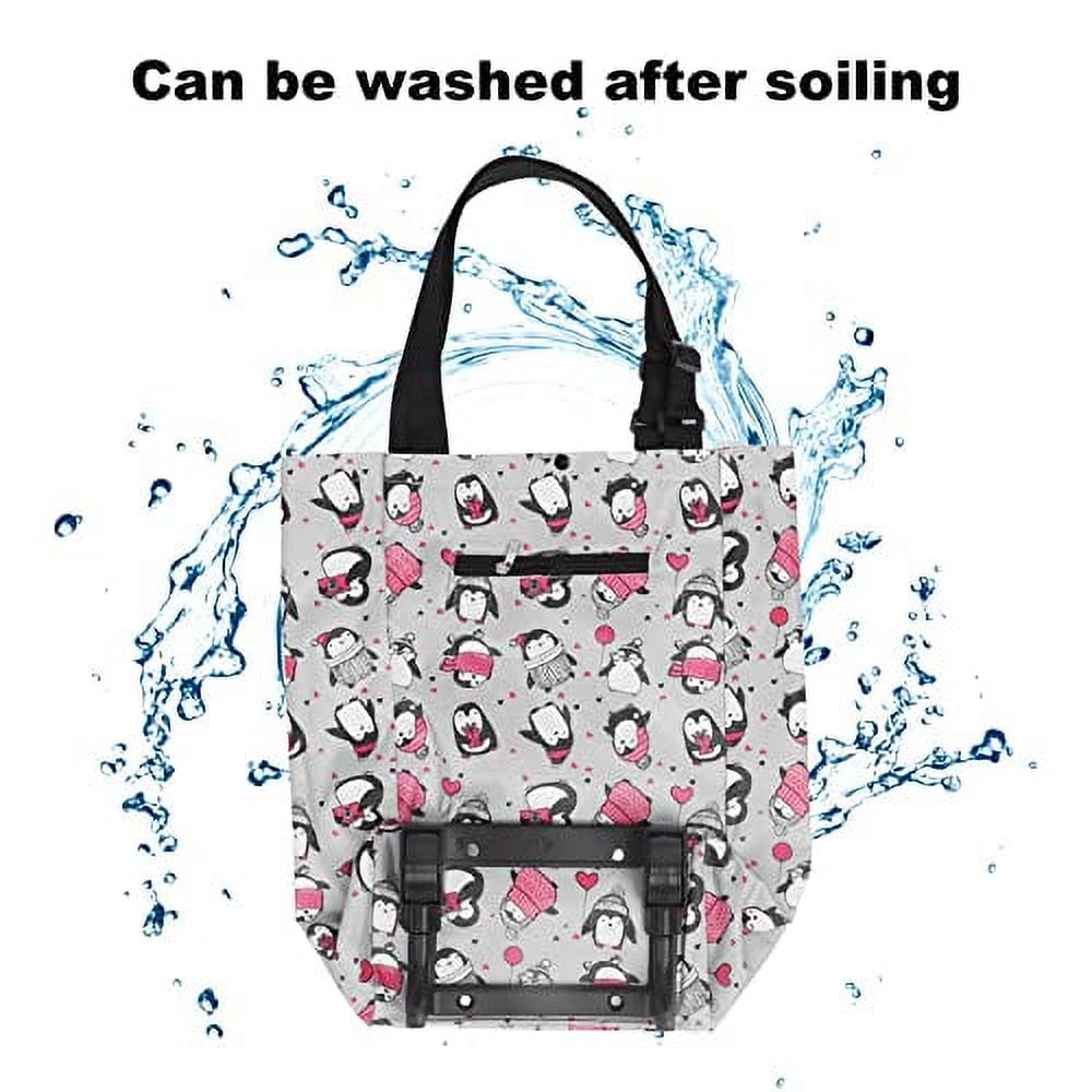 Folding Shopping Cart with Wheels,Household Trolley Grocery Carts ...