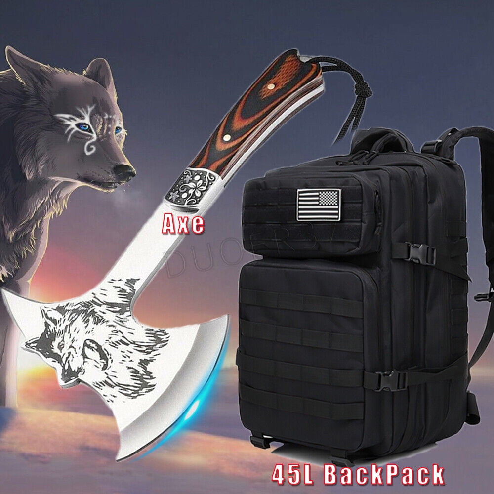 Folding Shovel Tactical Spade Axe Camping Backpack Outdoor Tomahawk ...