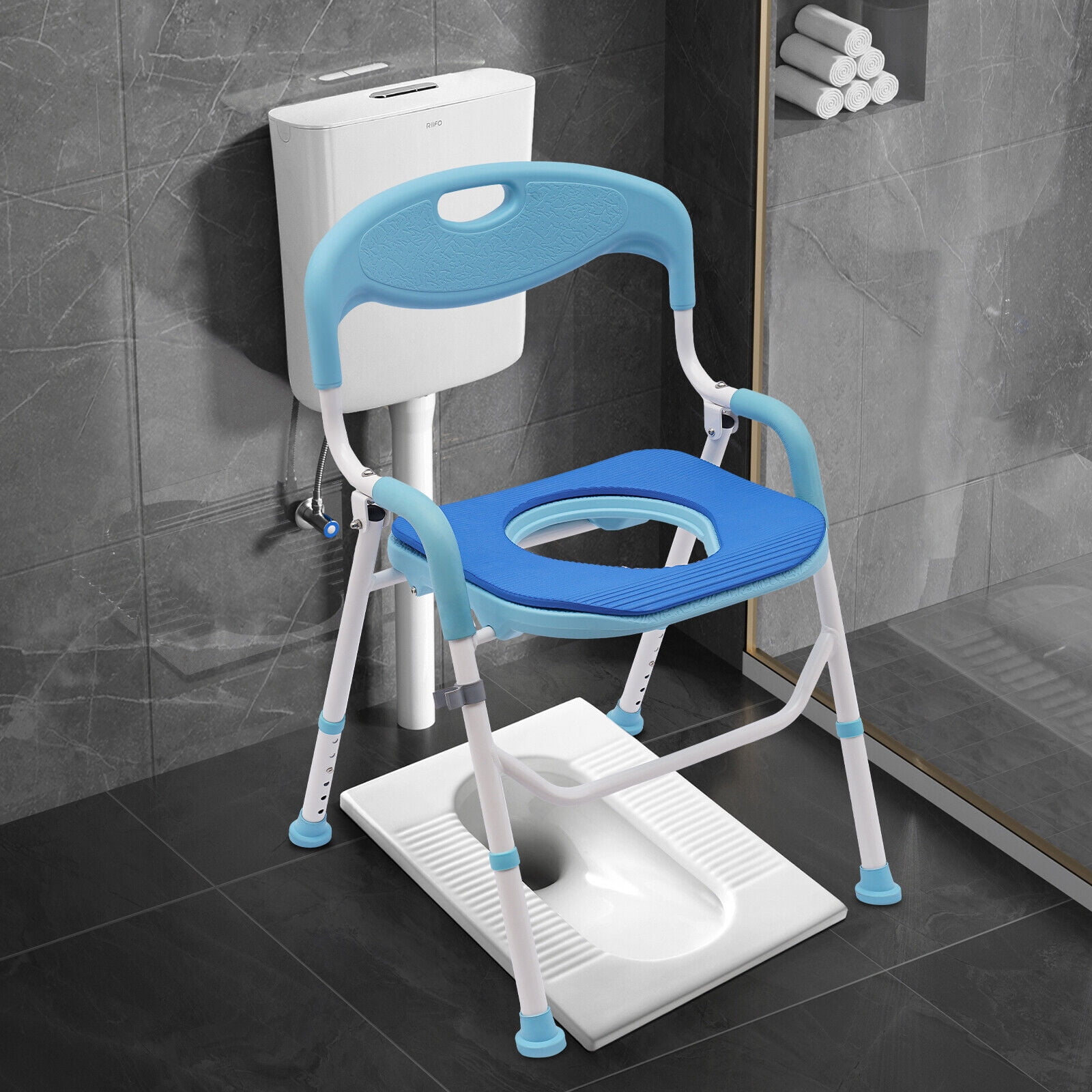 Folding Shower Chair Bath Safety Seat Shower Folding Toilet Seat Shower ...