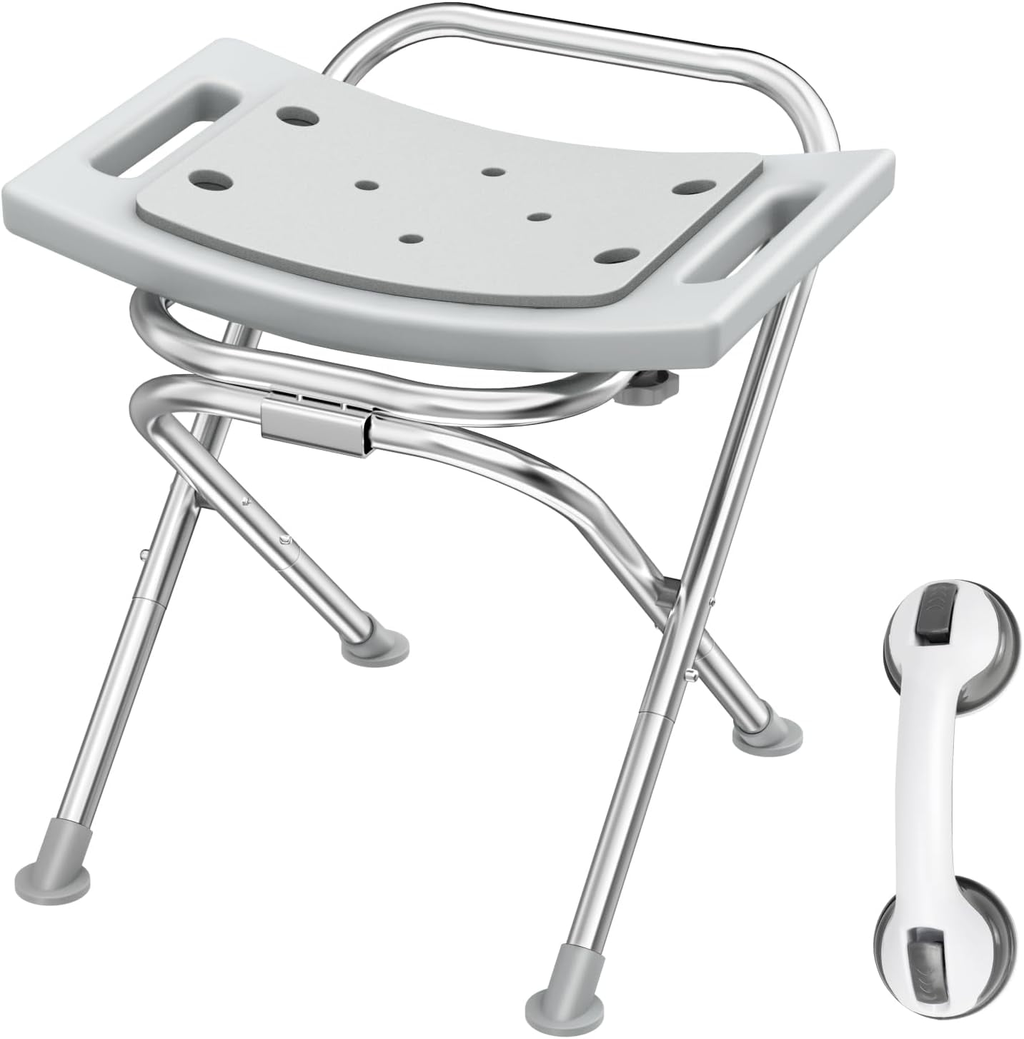 Folding Shower Chair Seat, Stainless Steel Shower Chair for Inside ...