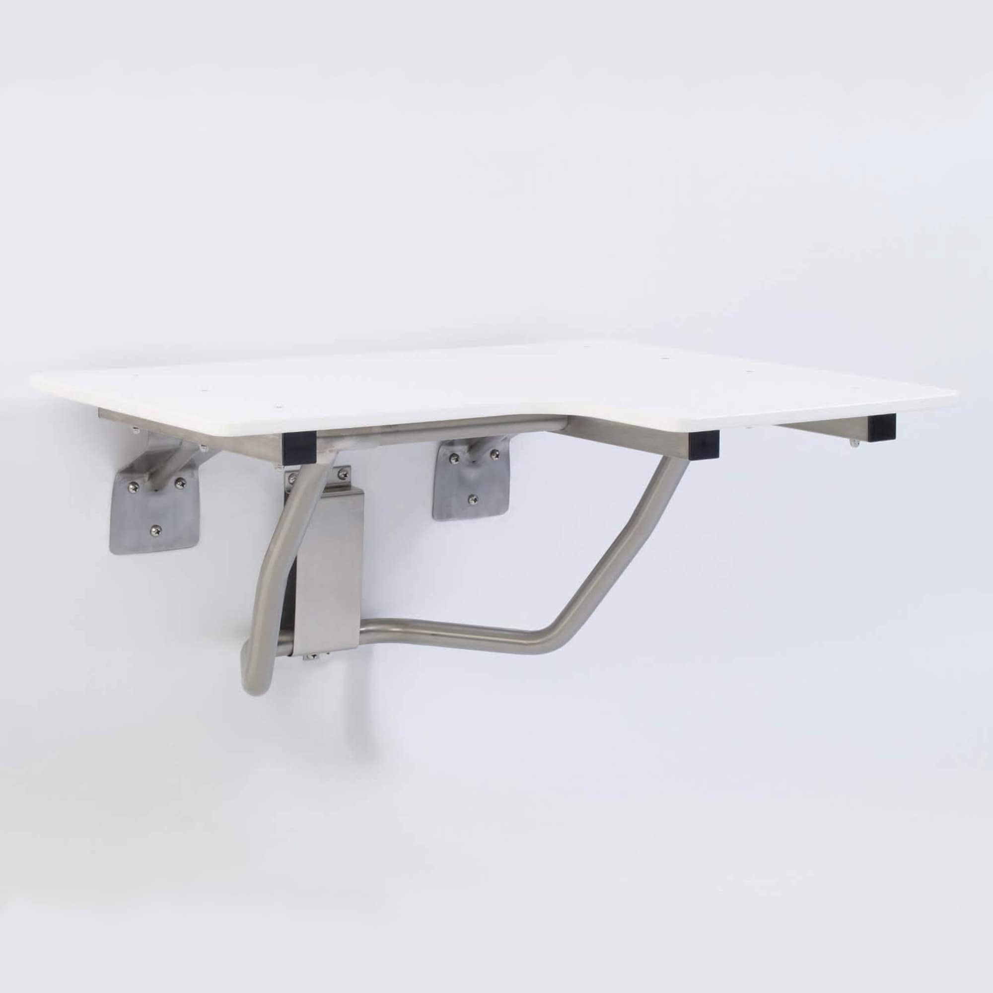 Folding Shower Seat - ADA Wall Mount Bench for Inside Shower / Bathroom ...