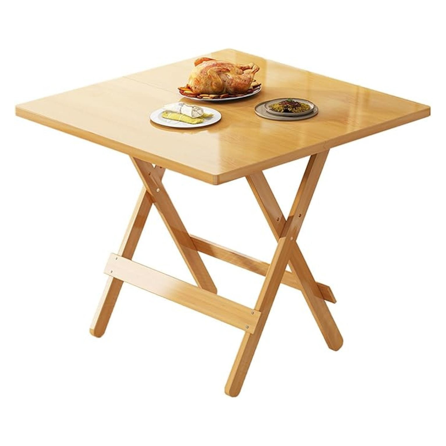 Folding Side Table,Bamboo Dining Table,Folding Small Table,Portable ...