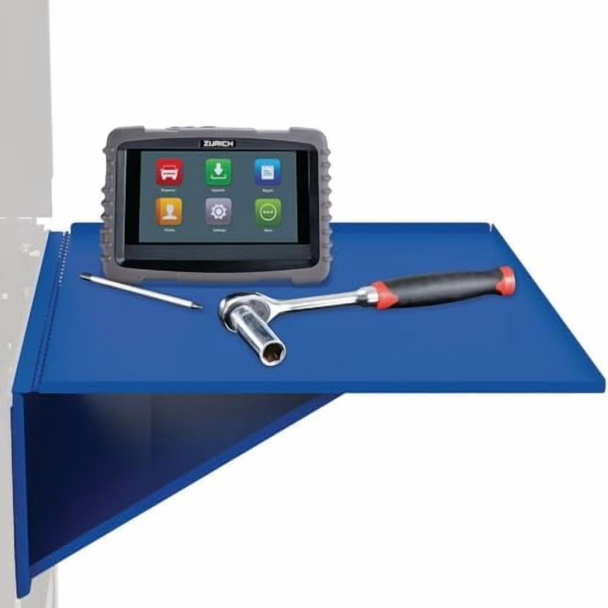Folding Side Tray for 4 Drawer Tech Cart, Blue - Walmart.com
