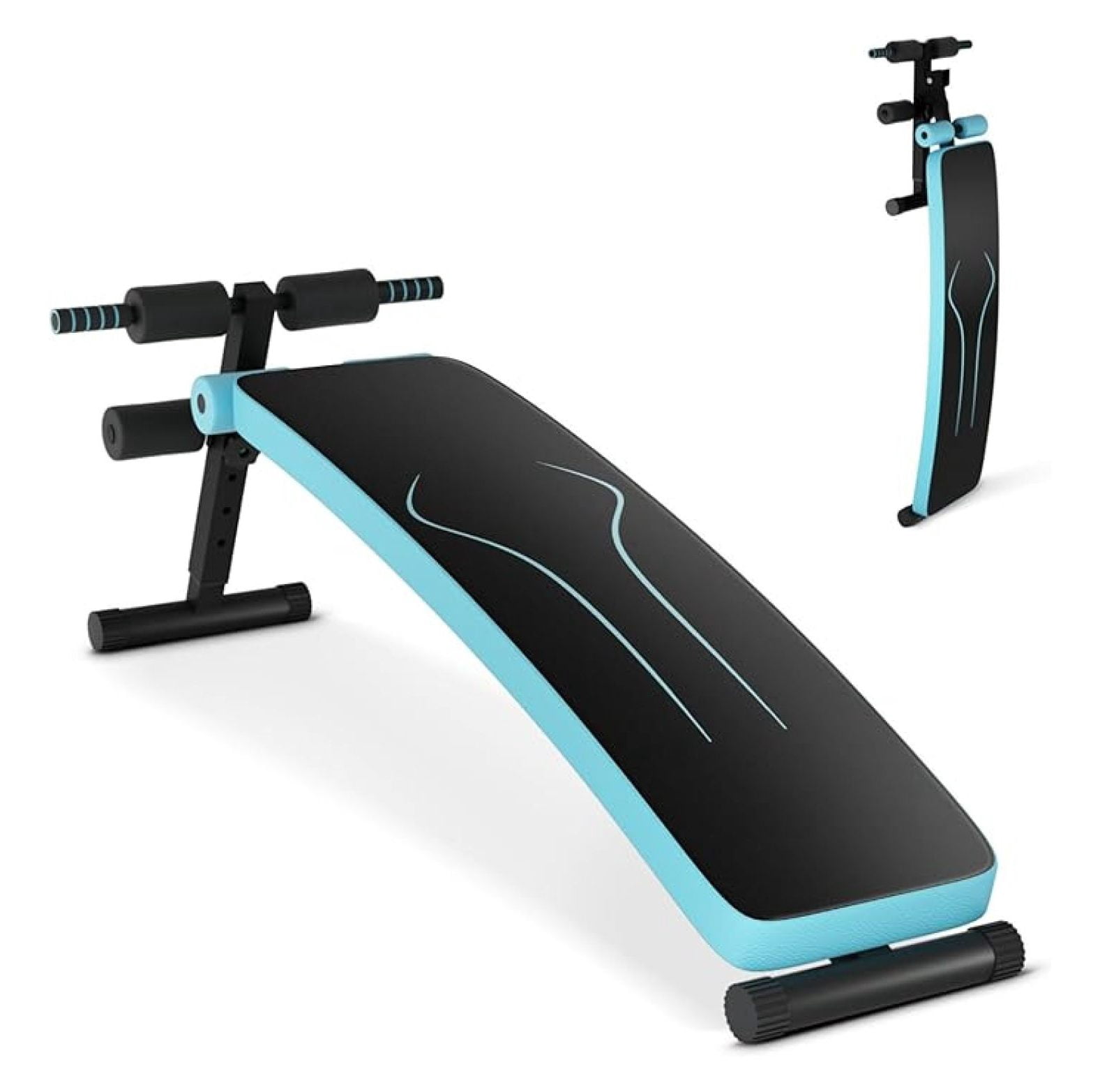 Folding Sit Up Bench Adjustable Decline Ab Workout Board, Incline ...