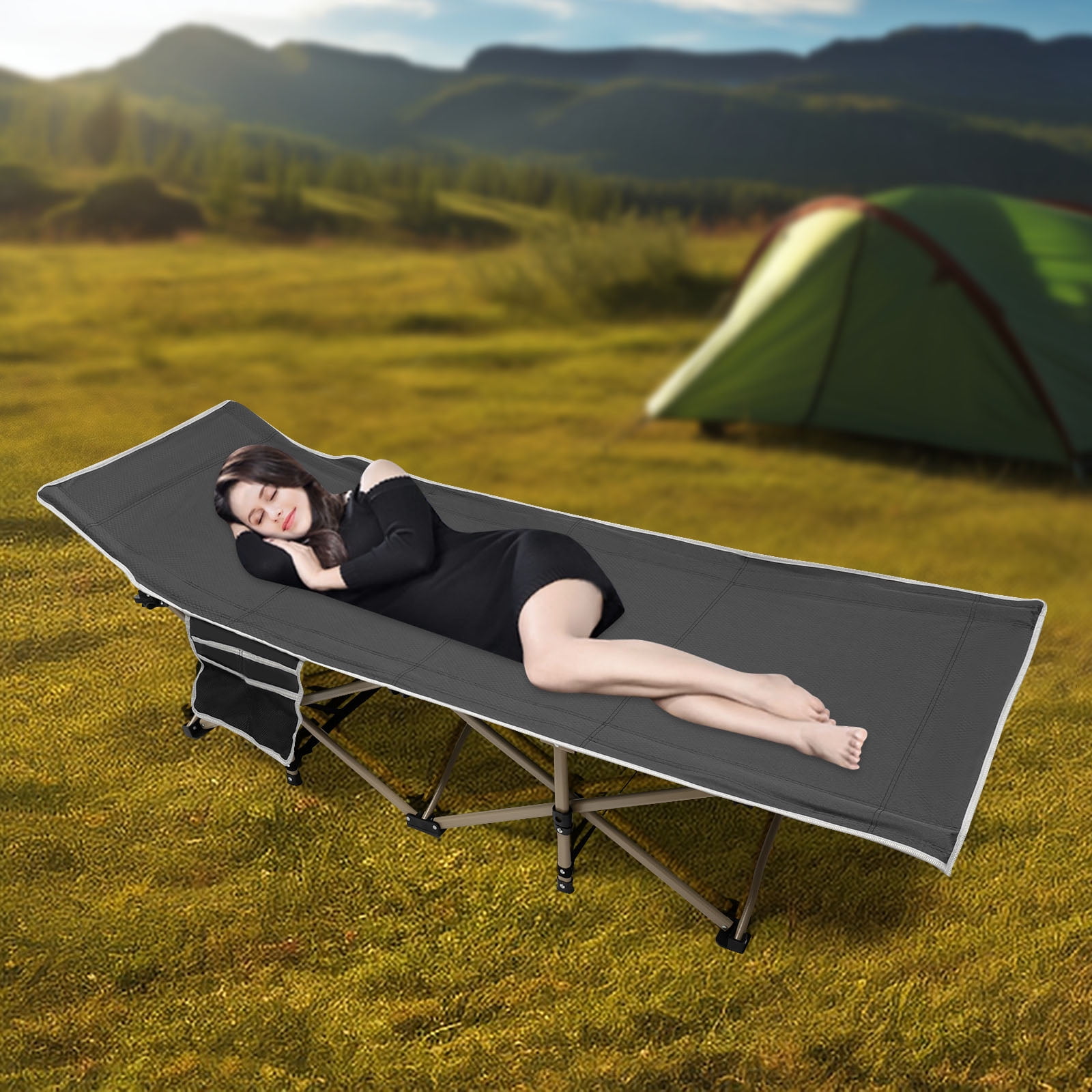 Folding Sleeping Cots for Camping & Hunting, Travel Tent Cots Camping ...